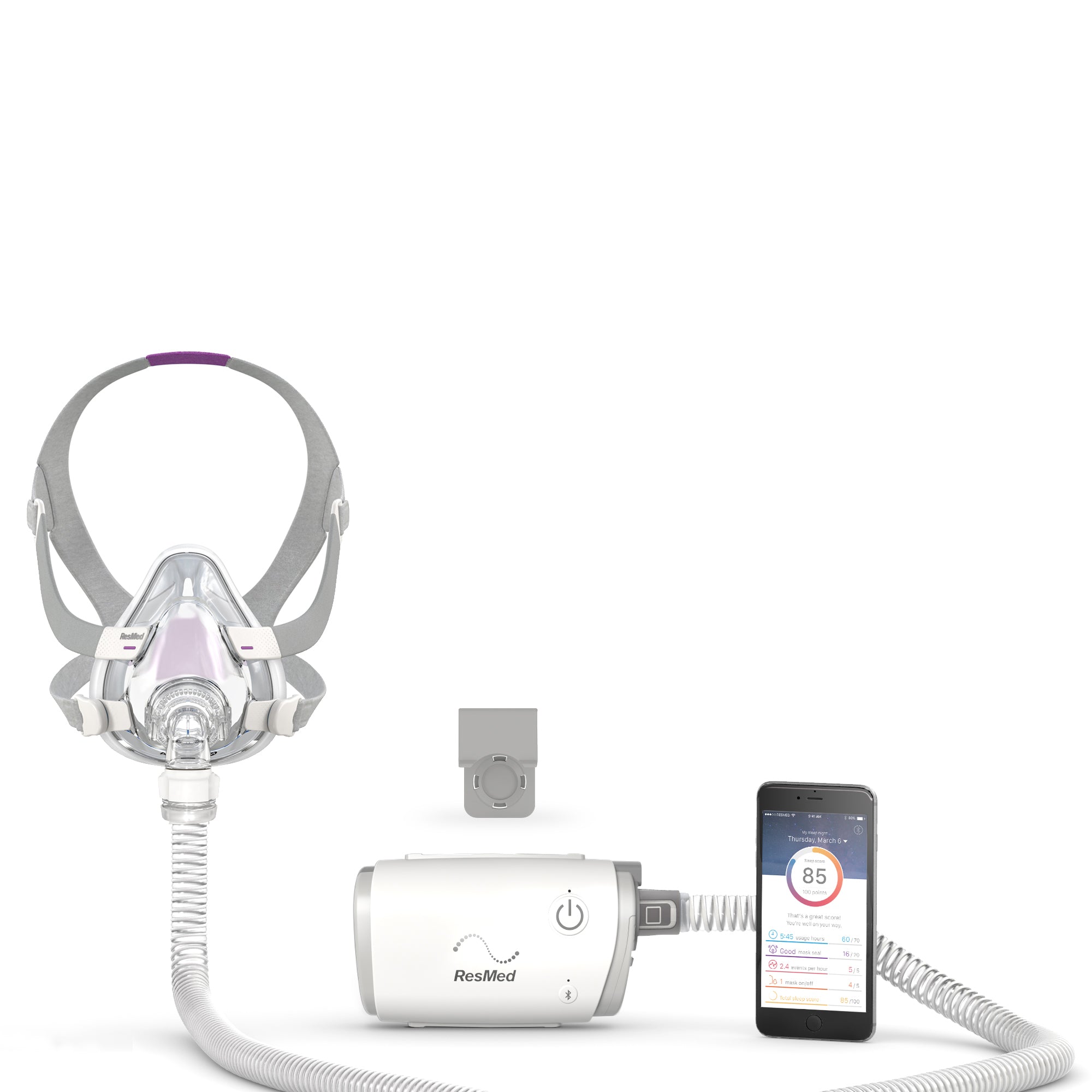 ResMed AirFit F20 Bedside Starter Kit for Her - CLM Sleep Co.