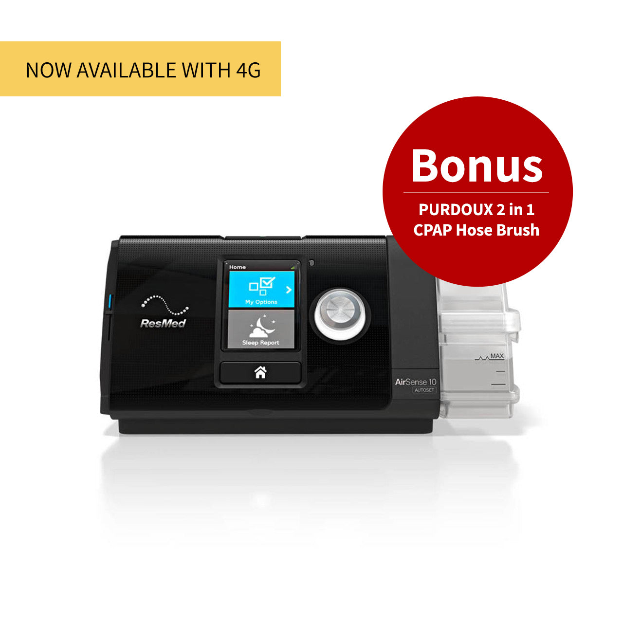 AirSense 10 AutoSet 4G with Built-in Wireless Connectivity, HumidAir ...