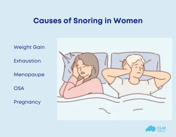 How To Stop Snoring Woman – CLM Sleep Co.