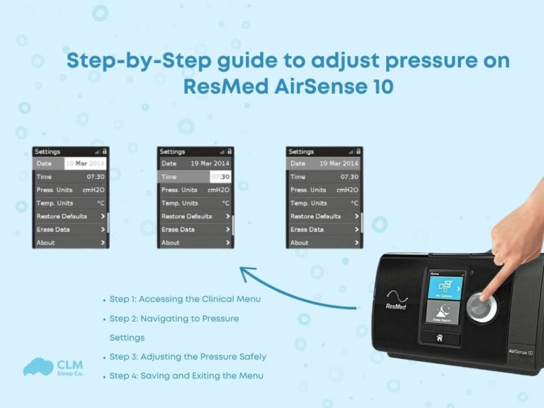 Step-by-Step Guide For Resmed Airsense 10 Adjust Pressure